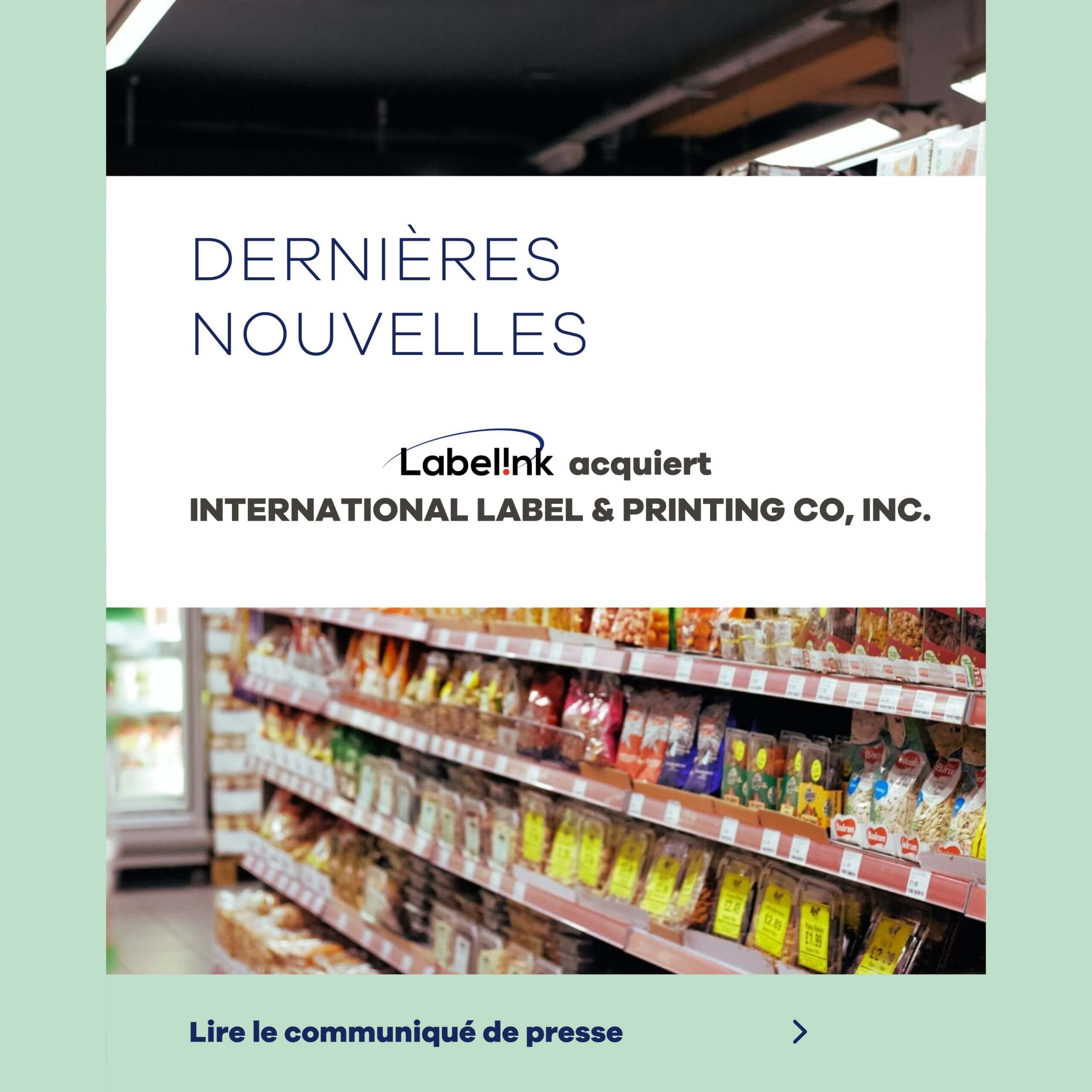 Labelink acquiert International Label & Printing Co, Inc à Chicago ...